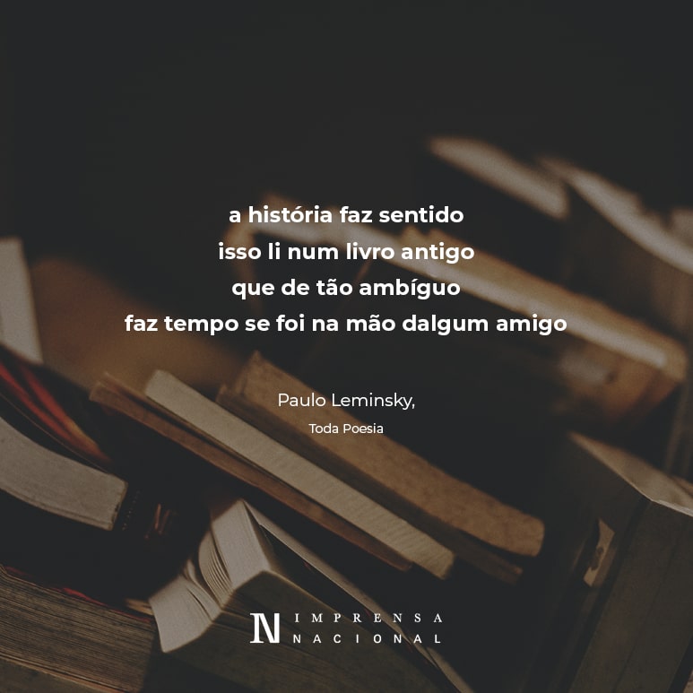 Paulo Leminsky, Toda Poesia, p. 60 - Imprensa Nacional